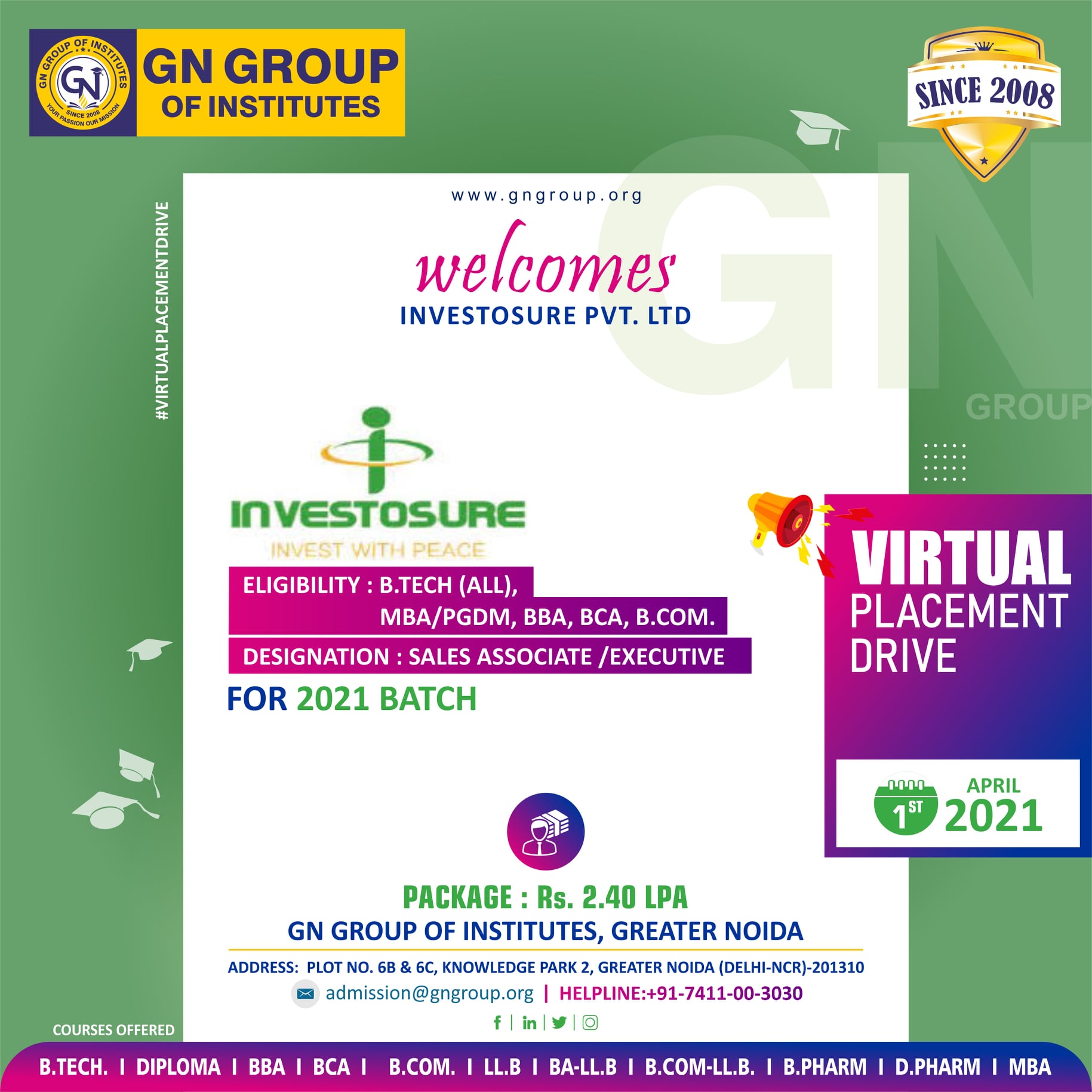 Gn-Group || GN Group of Institutes – Engineering, Management, Law ...